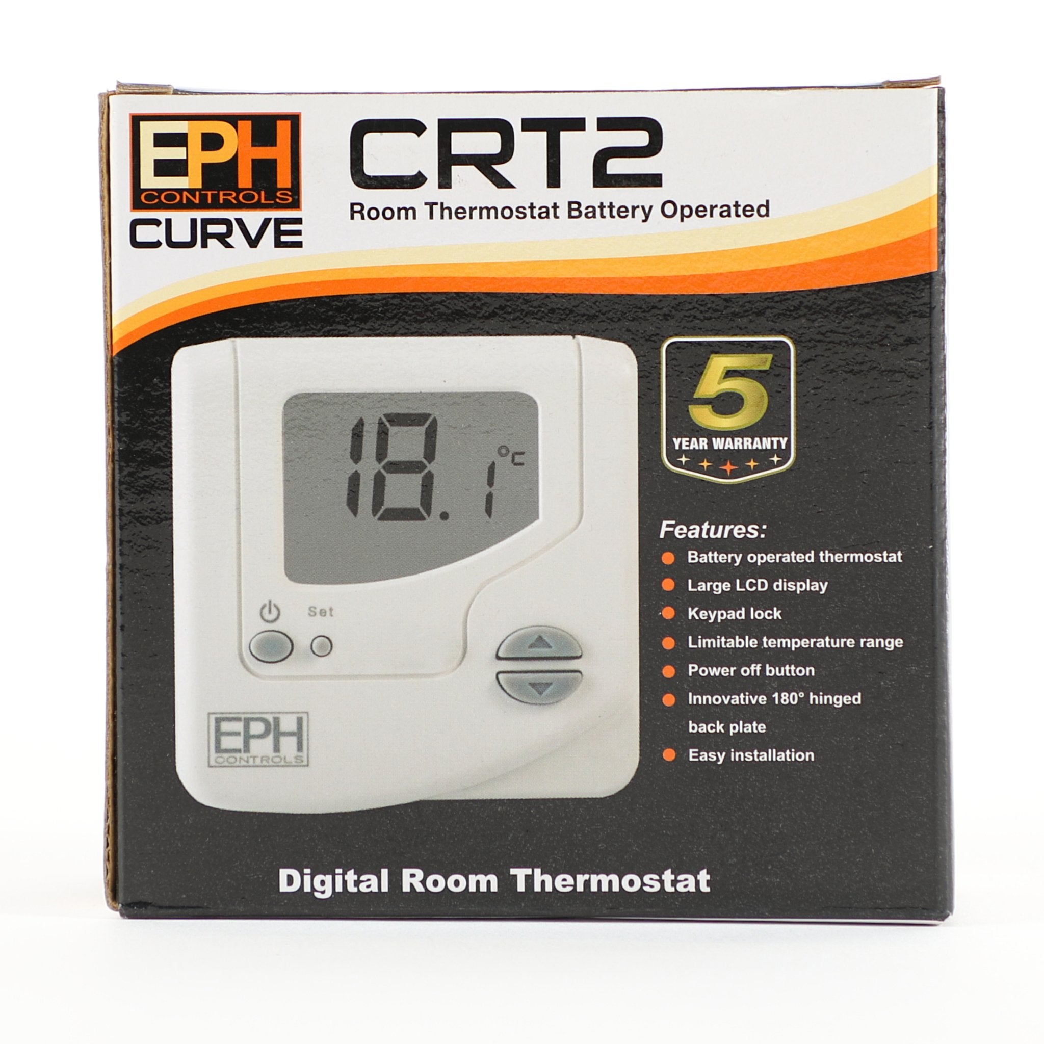 PJ Matthews – EPH Battery Powered Digital Room Thermostat – Plumbdirect