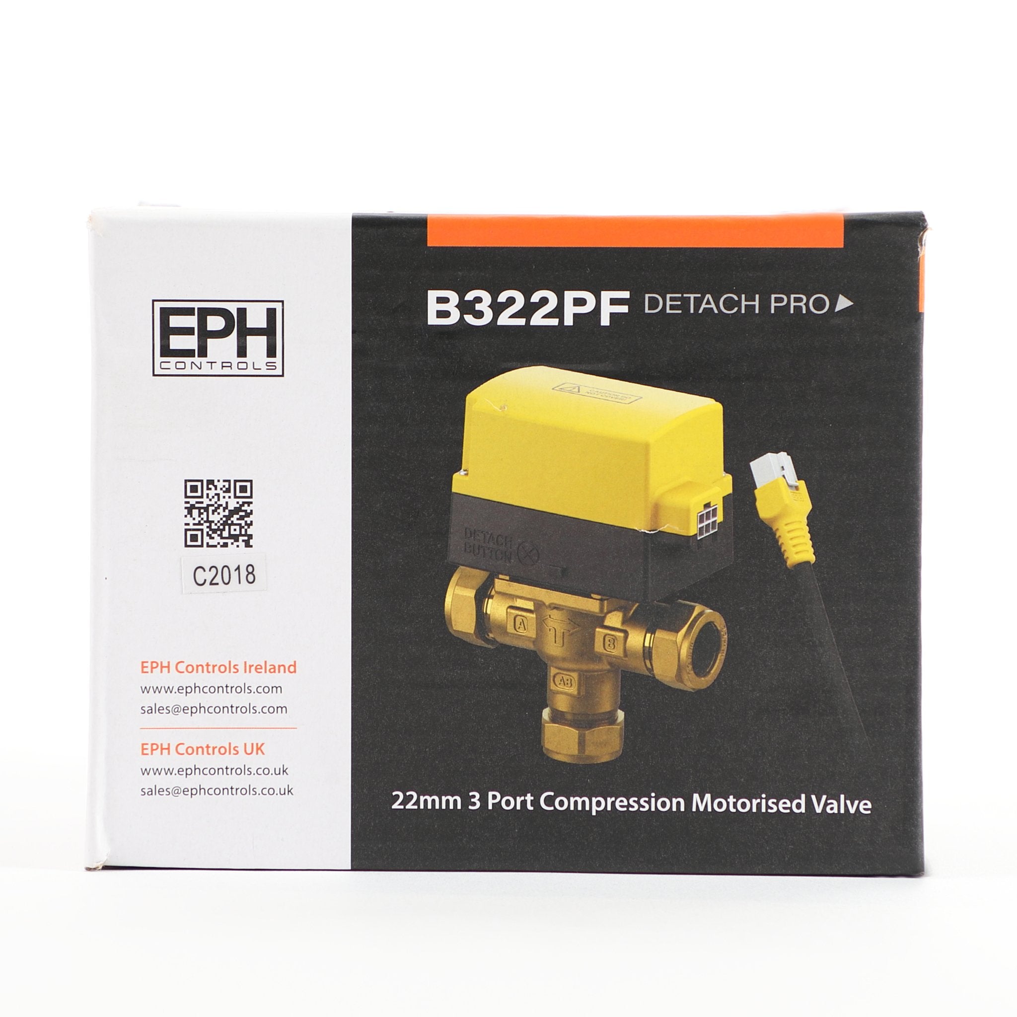 PJ Matthews – EPH 22mm C X C 3 Port Motorised Valve – Plumbdirect